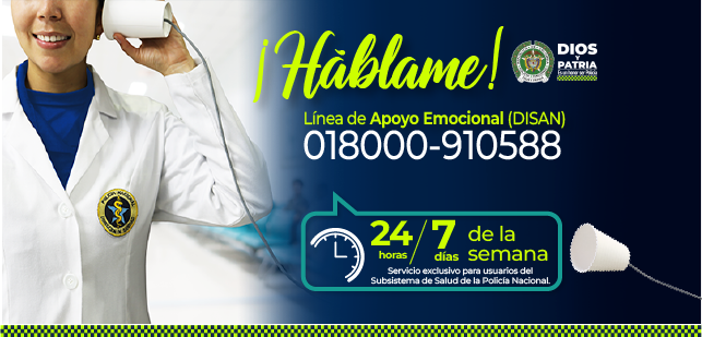 Conozca la Línea de Apoyo Emocional | Policía Nacional de Colombia