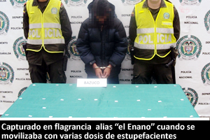 Capturado en flagrancia alias ¿el Enano¿ cuando se movilizaba con ...