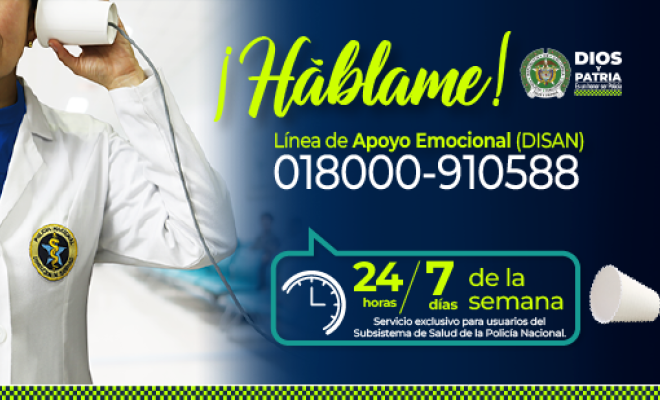 Conozca la Línea de Apoyo Emocional | Policía Nacional de Colombia