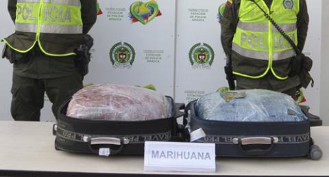 Policía Nacional logra la incautación de 50 kg de marihuana y la captura de cinco personas ...